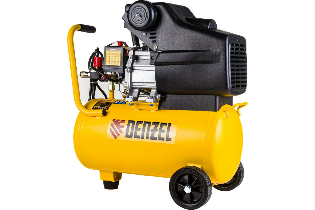 Компрессор DENZEL DC1500/24 воздушный, 1.5 кВт, 2 л. с, 8 бар