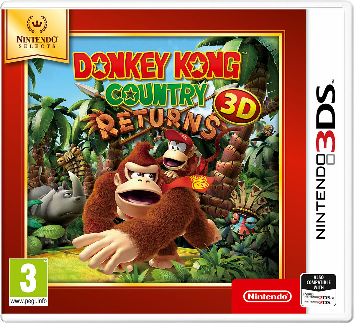 Игра Donkey Kong Country Returns 3D (английская версия) для Nintendo 3DS