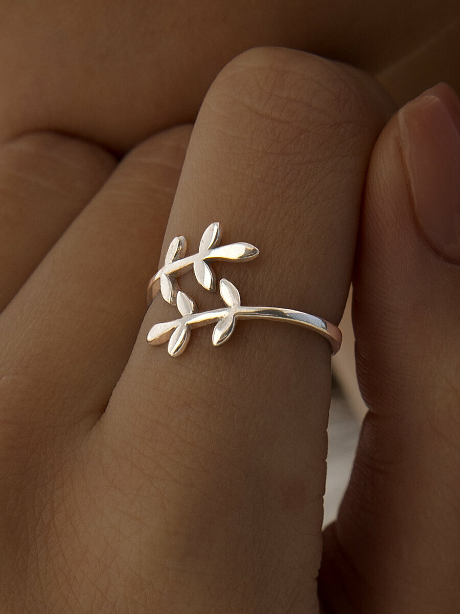 Кольцо разъемное Ювелир Карат, серебро, 925 проба, родирование