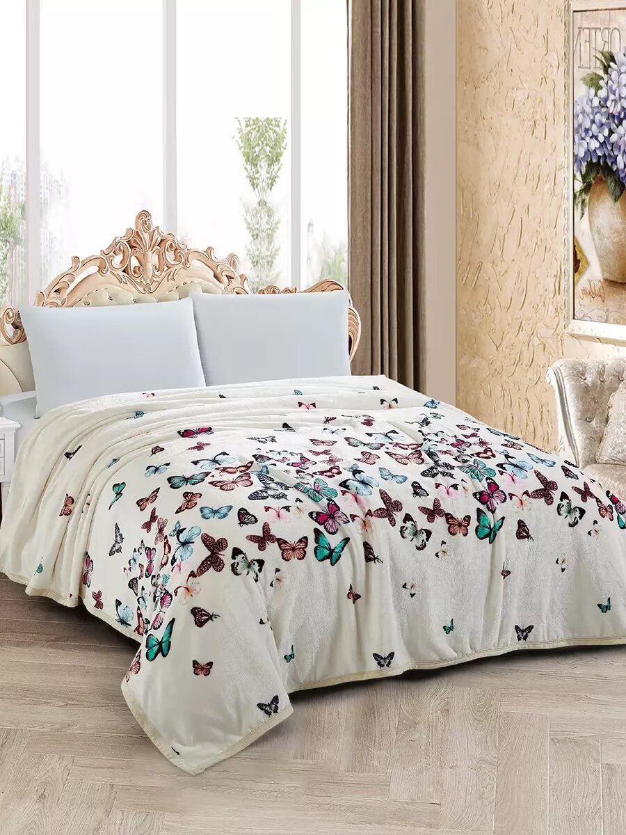 Плед 200х220 евро пушистый Lindo