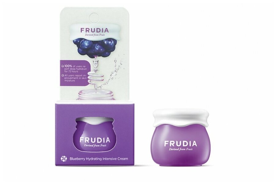 Frudia Интенсивно увлажняющий крем для лица с экстрактом черники Blueberry Hydrating Intensive Cream 10 мл.
