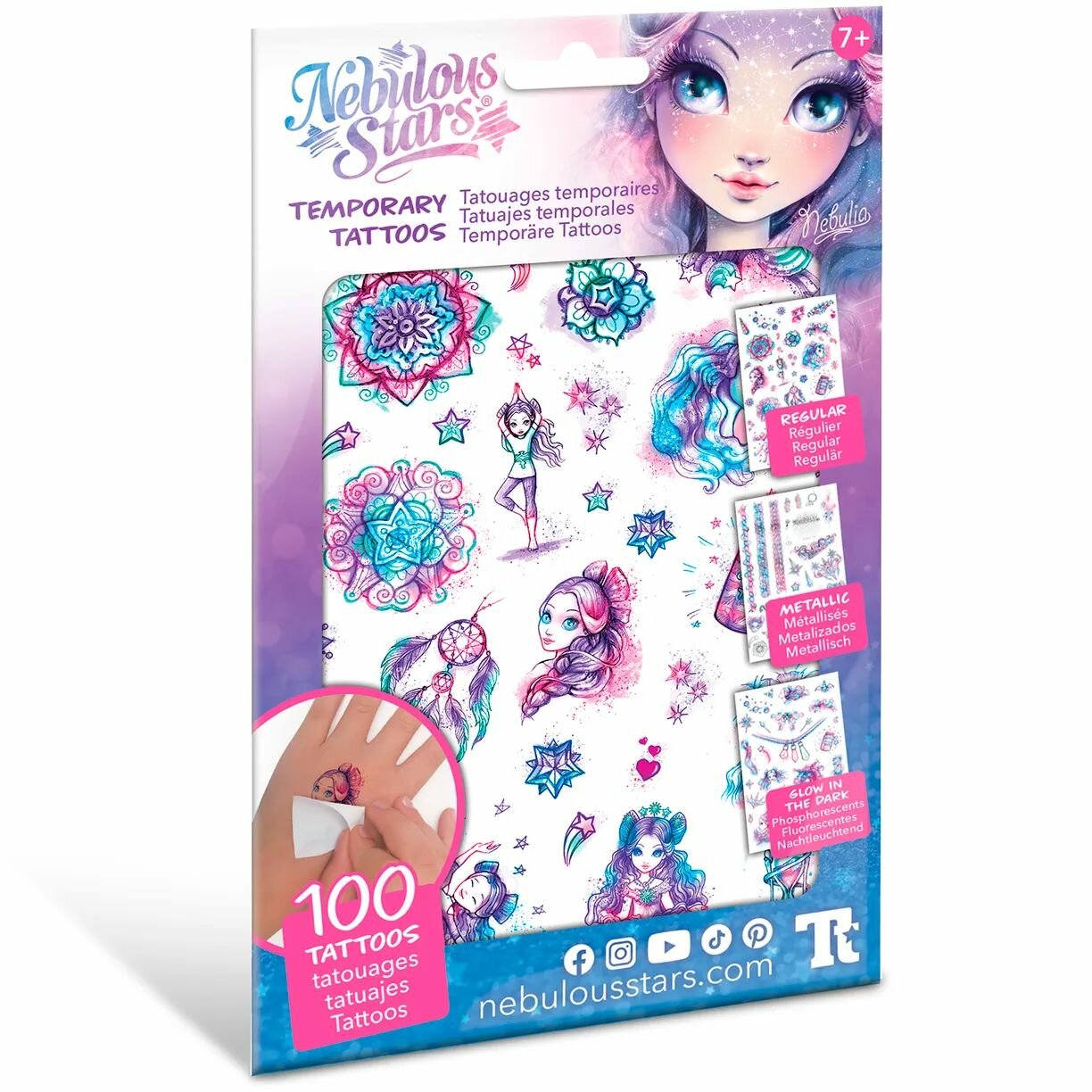 Временные татуировки для девочки Nebulous Stars серия Nebulia