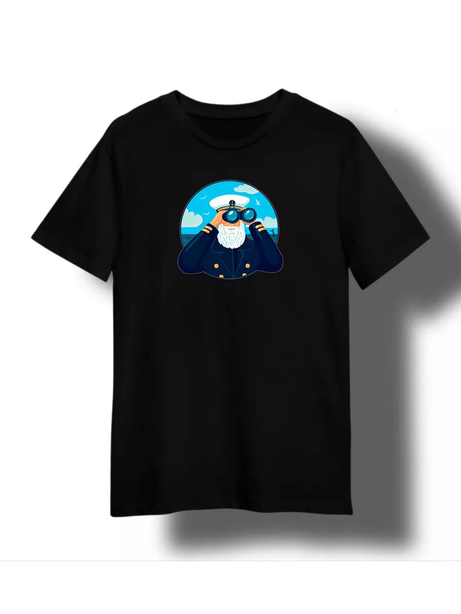 Футболка капитан с биноклем