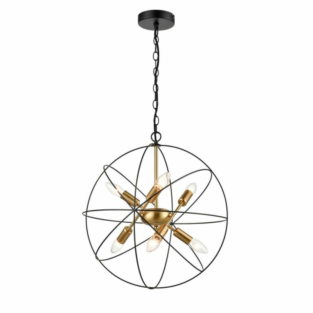 Светильник Подвесной Vele Luce Asteroide VL5342P06 Черный, Металл / Веле Луче.