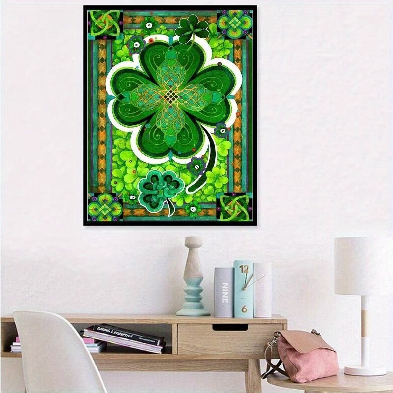 Алмазная мозаика "Цветы" 30х40 см для творчества и украшения интерьера, набор для рукоделия с полным комплектом