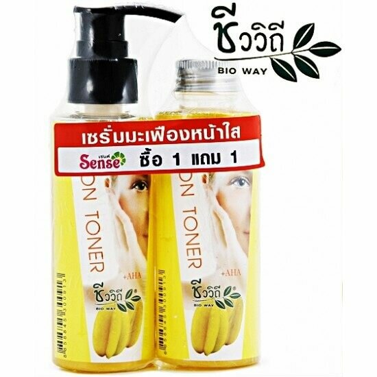 Очищающий тонер для проблемной кожи Bio Way с карамболой, АНА кислотами и витамином С 100 +100 мл.