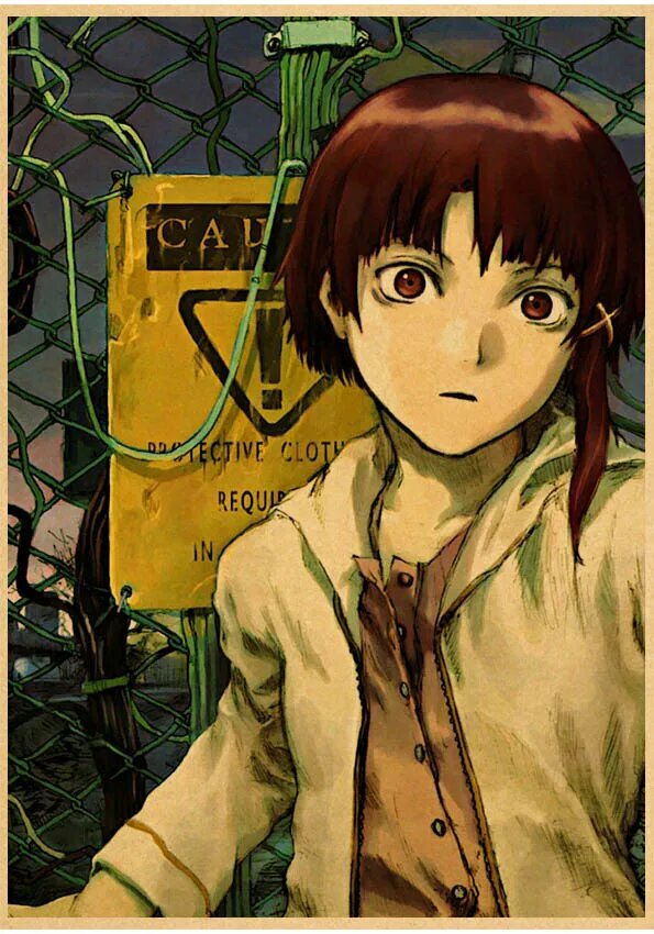 Плакат Serial Experiments Lain, 42x30см, цвет 89926