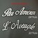 Патч "Par Amour" и "L'Aveugle", iron-on, 24*7см, 21*7см, letter