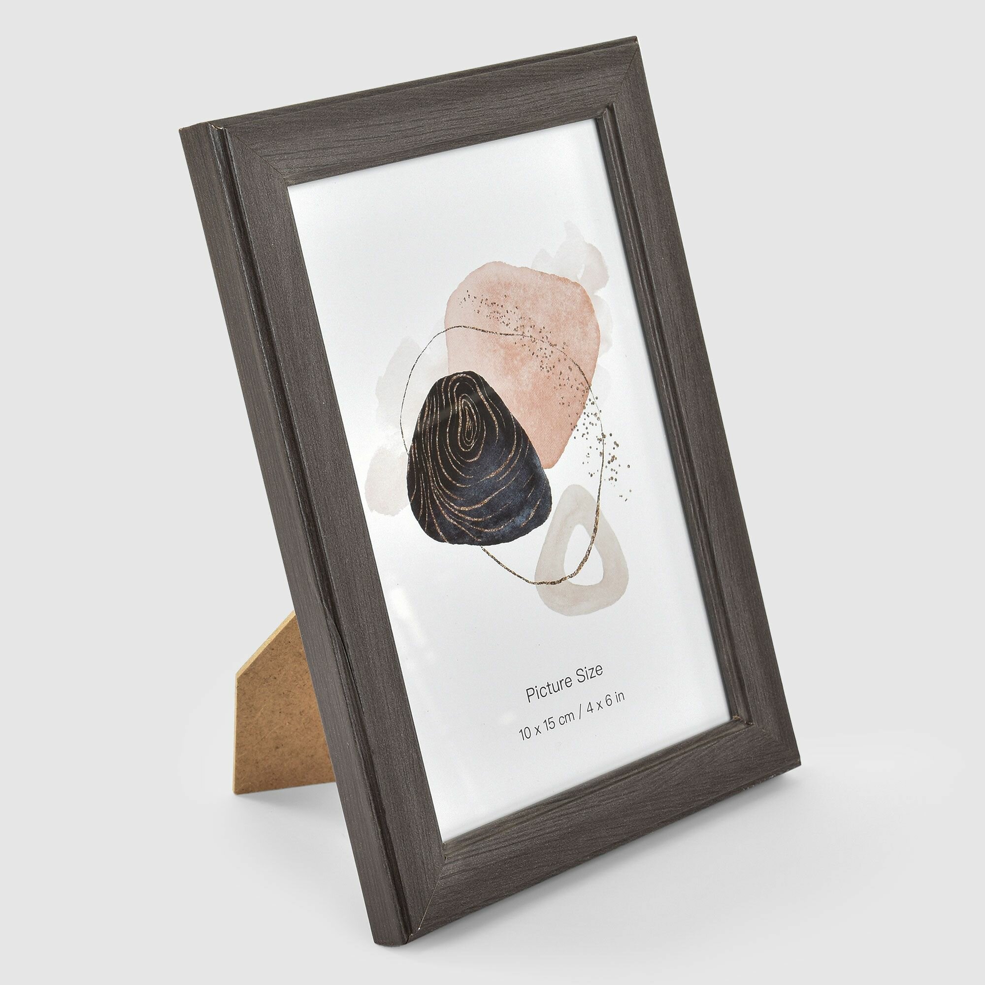 Фоторамка Intco коричневая 10х15 см, рамка для фото