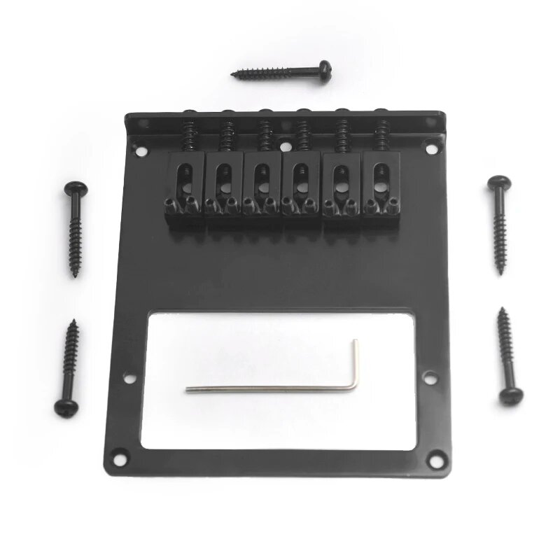 Бридж для электрогитары MAXCHEER 6-струнный Черный, Black