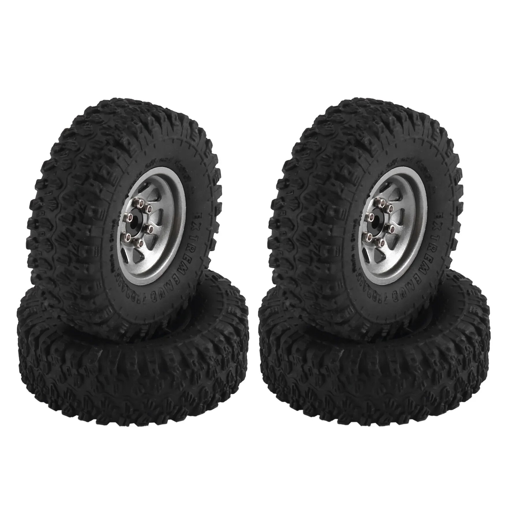 Колеса для RC 1/18 1/24, серые, 1.0 дюйма