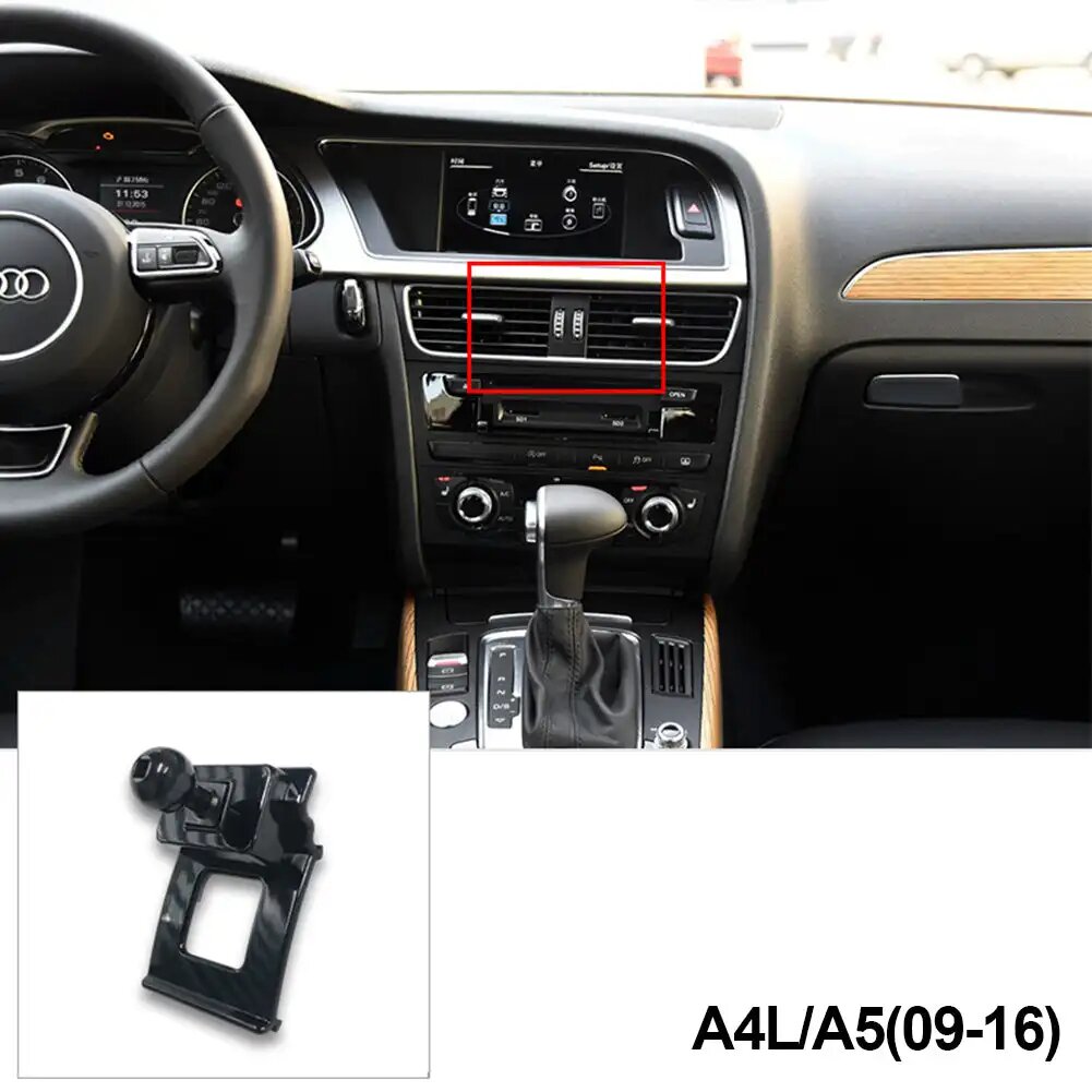 Держатель для телефона, специальный автомобильный кронштейн, вращающаяся подставка для телефона Audi A1 A3 A4 A5 A6 Q3 Q5 Q7 Q5 A4L A6L Q3 A3 S4 S5 Q5L Q8 Q2L