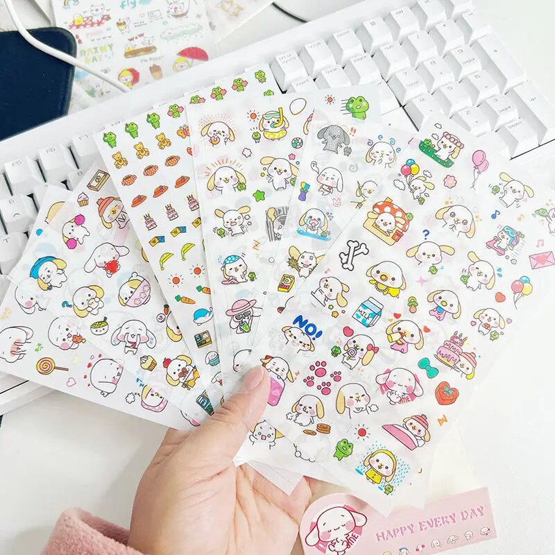 Корейские прозрачные наклейки I