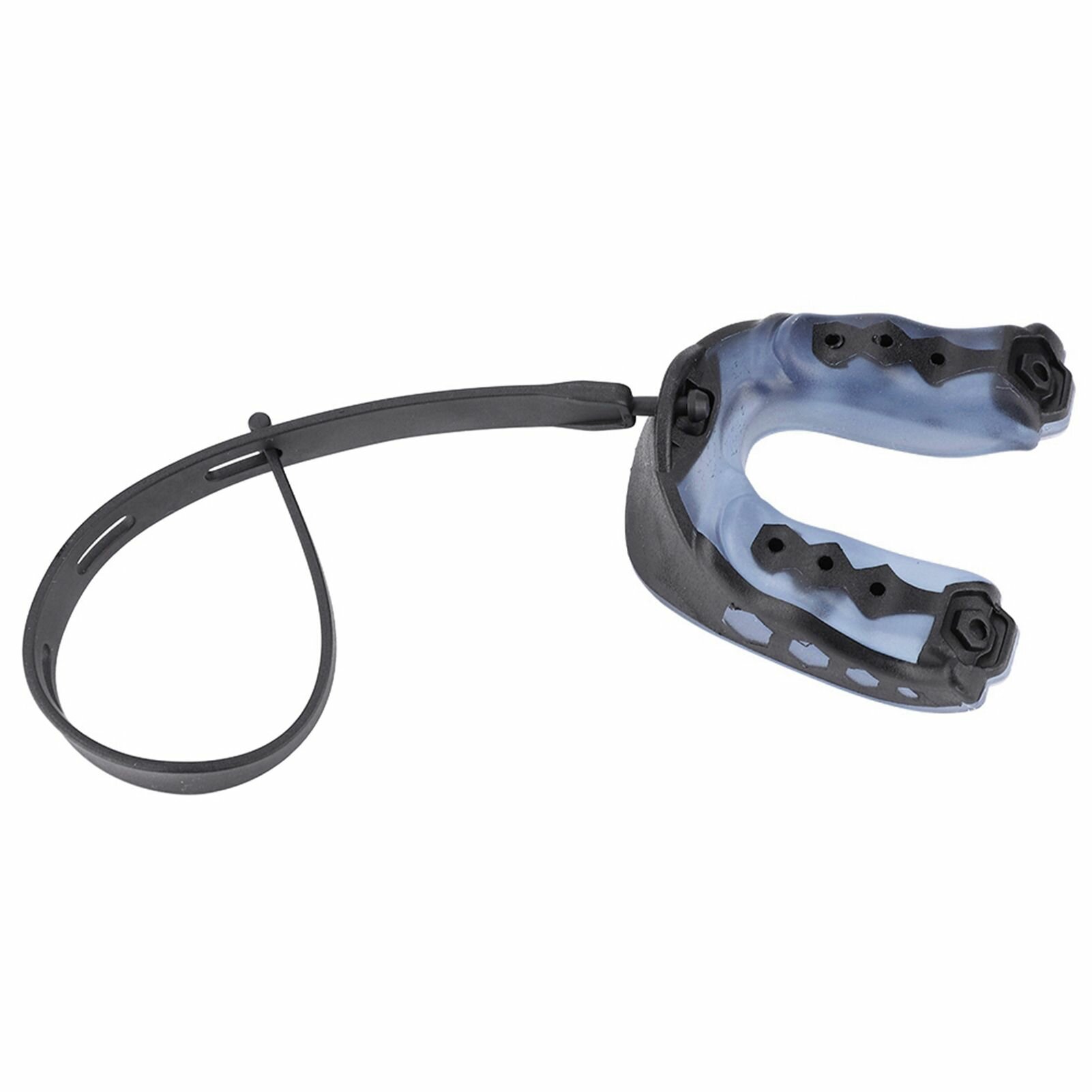 Зубная капа для бокса/ММА, синяя, с шнурком