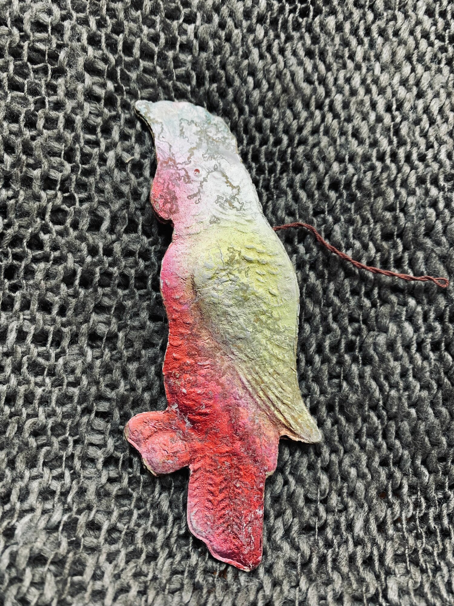 Картонная игрушка Какаду (попугай)