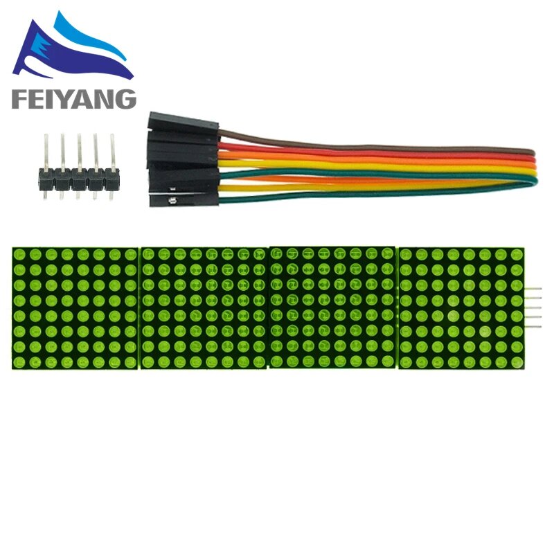 MAX7219 Модуль дисплея MAX7219 4 in 1 Green