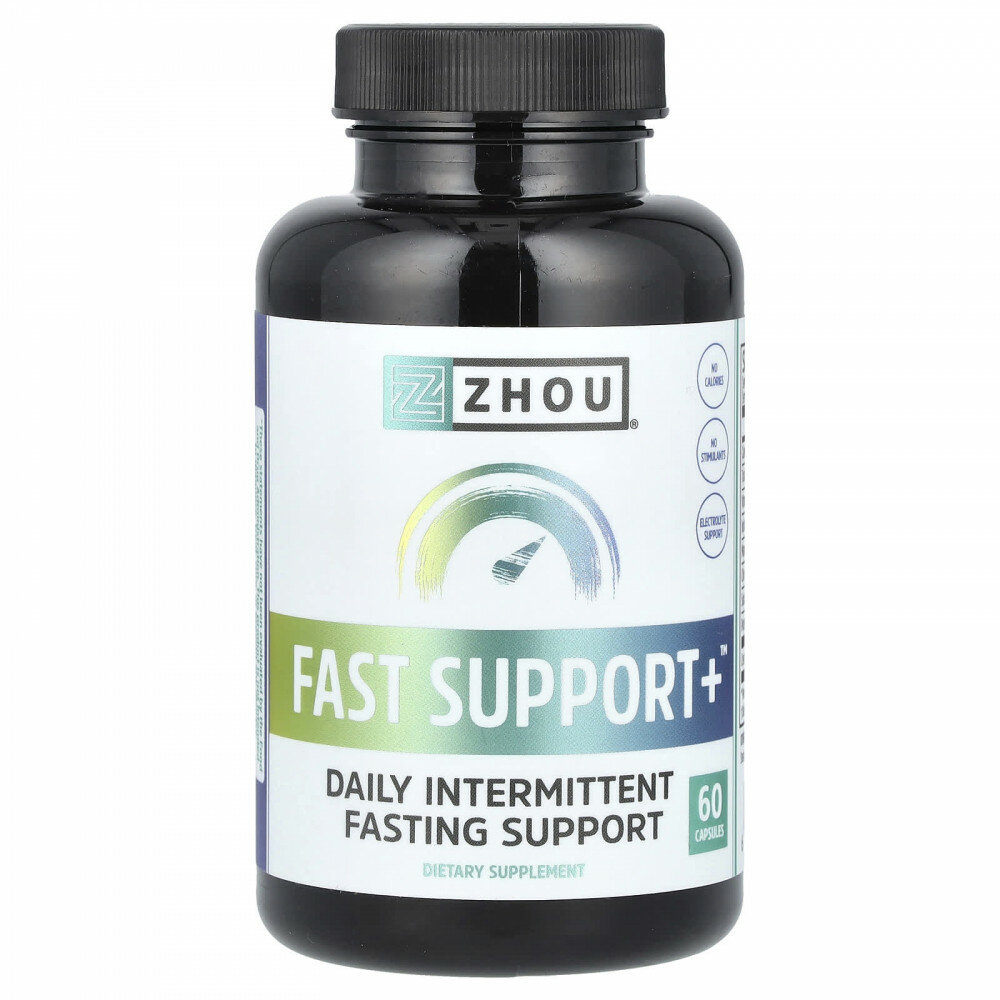 Zhou Nutrition, Fast Support+, 60 капсул