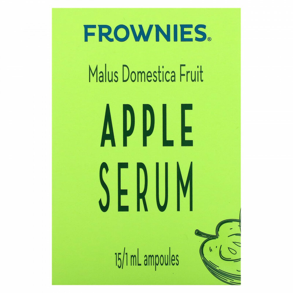 Frownies, сыворотка с яблоком, 15 ампул по 1 мл