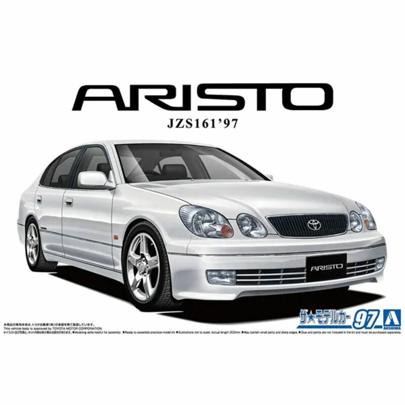 Сборная модель Машинка Aoshima-06195C 1/24 Toyota JZS161 ARISTO V300 1997 Premium Edition car model kit