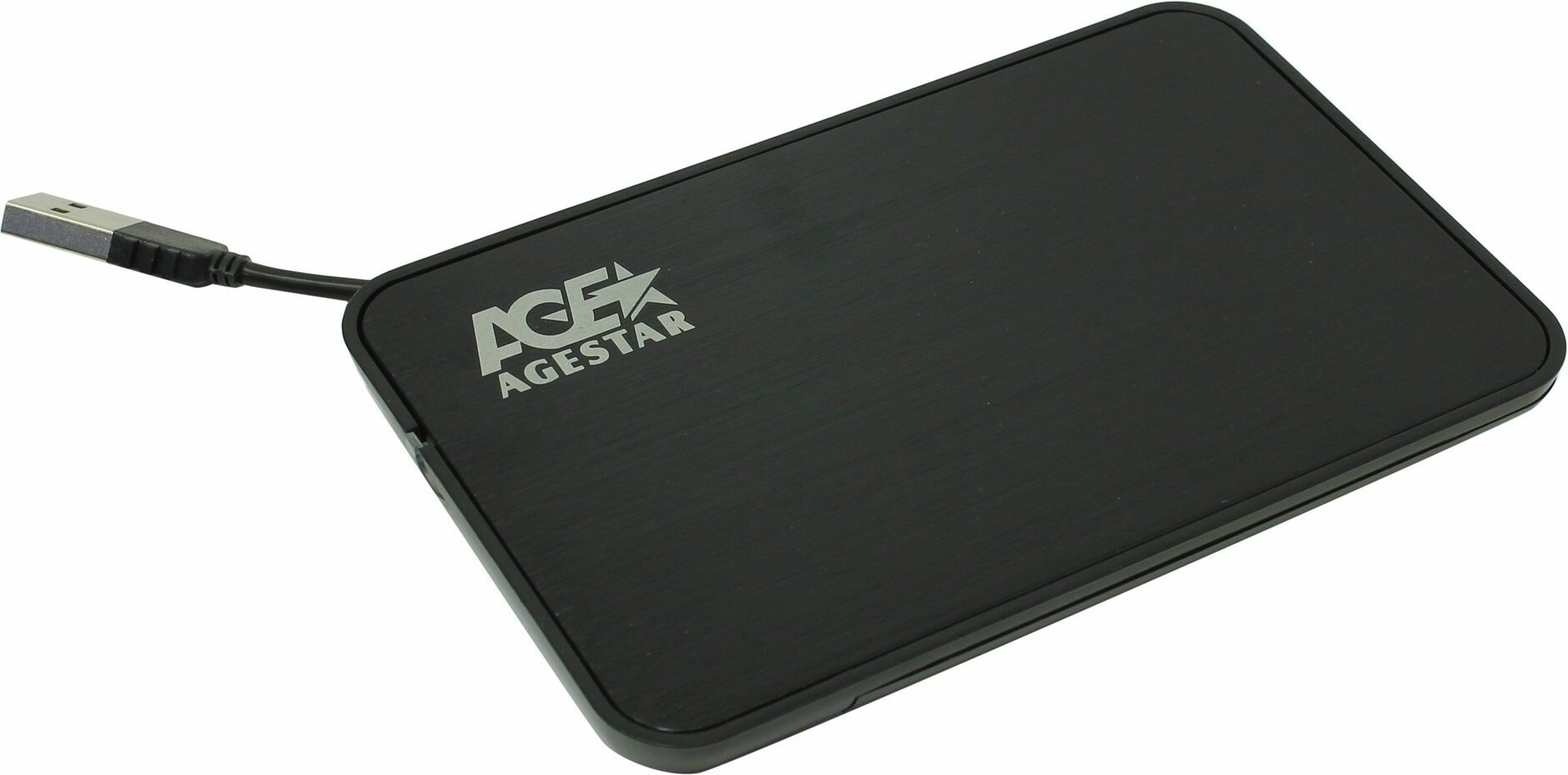 Внешний корпус 2,5" SATA AgeStar SUB2A8 black (USB2.0, сталь+пластик, безвинтовая конструкция) (SUB2A8 (BLACK))