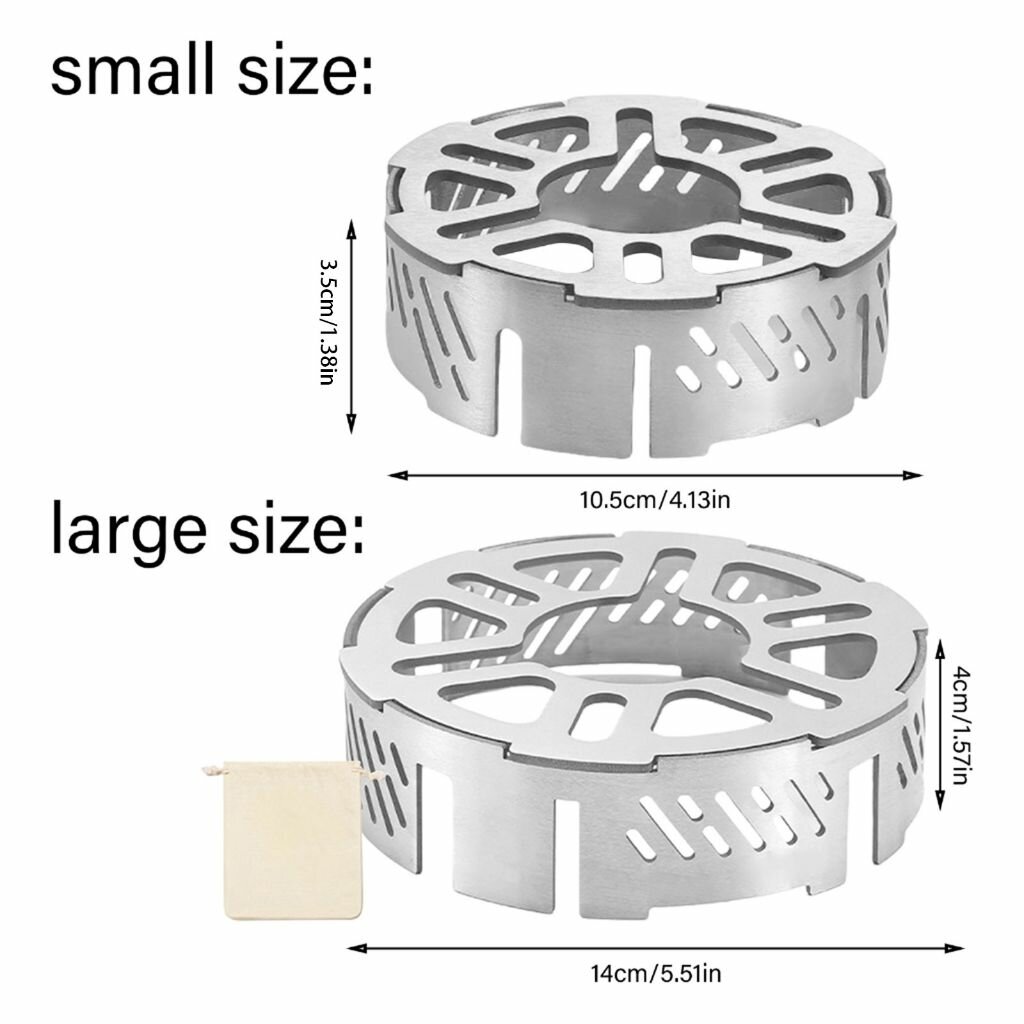 Походной посуды, Уличная кассетная печь с ветрозащитным кольцом-малого размера