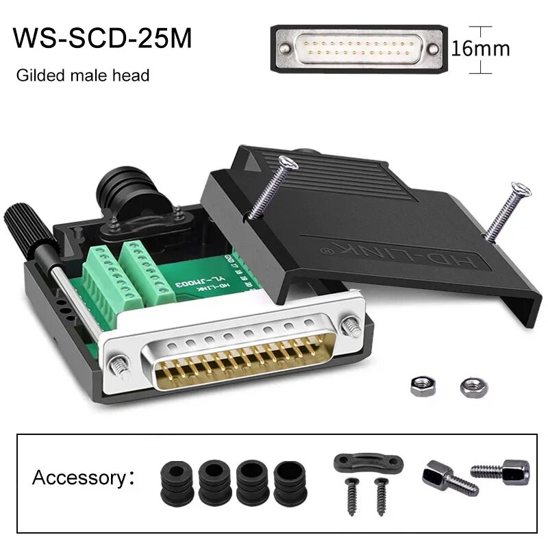 Разъём DB25 Solder BMS