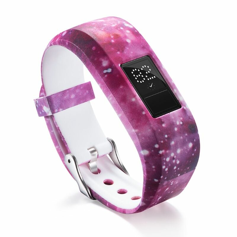Маленькие универсальные силиконовые ремешки Jiming Vivofit JR и JR2 с рисунком-Звездное небо