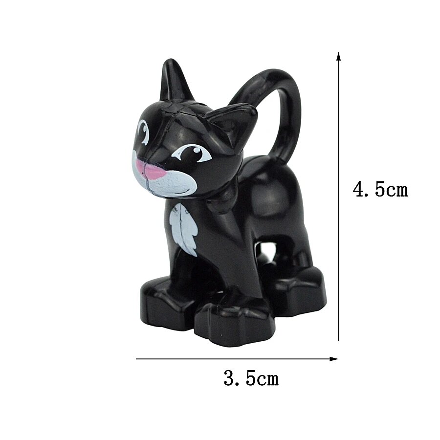 LEDUO Большие строительные блоки пластик набор животных для взрослых Черный, cat C