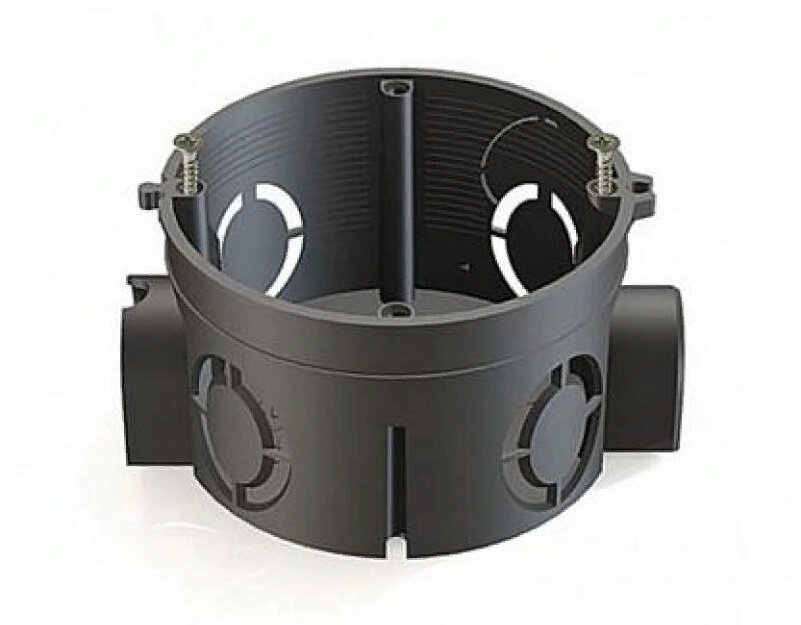 Электро подрозетник для бетона 65 40 черный GREENEL GE40010-05