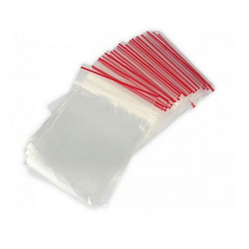Пакеты с замком zip-lock (грипперы) 70мм х 100мм (уп. 100шт)