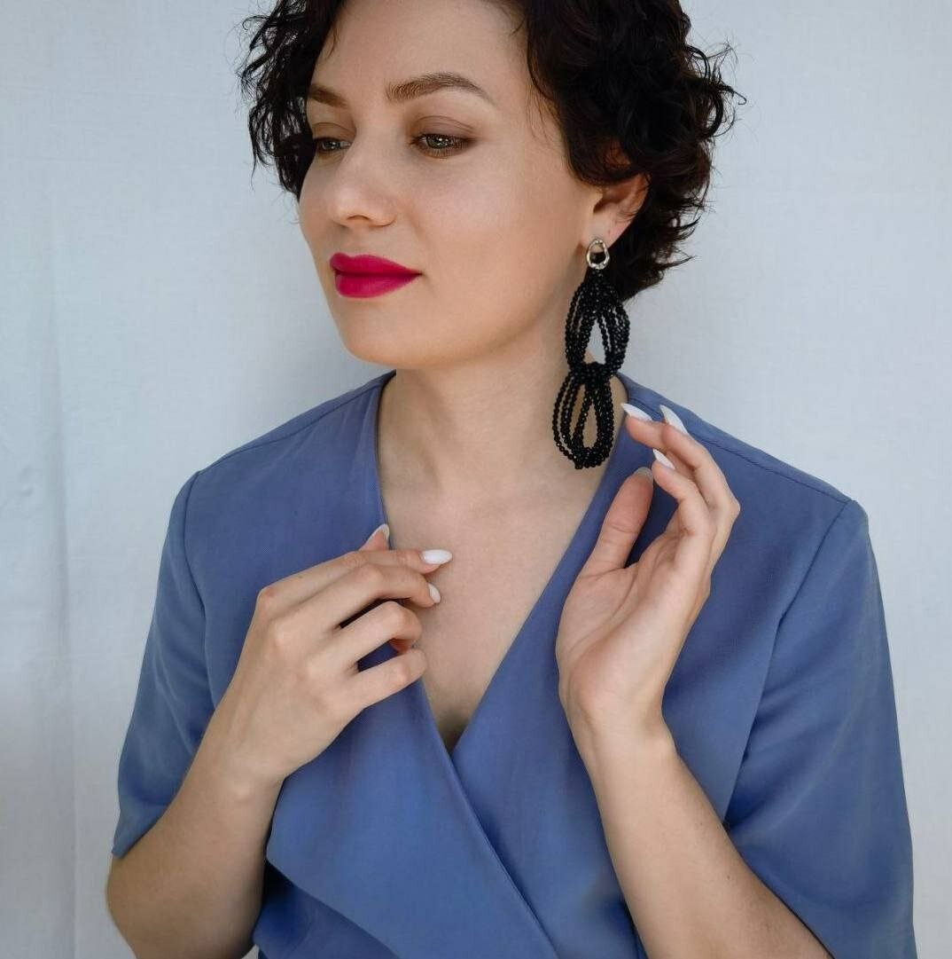 Серьги, шпинель