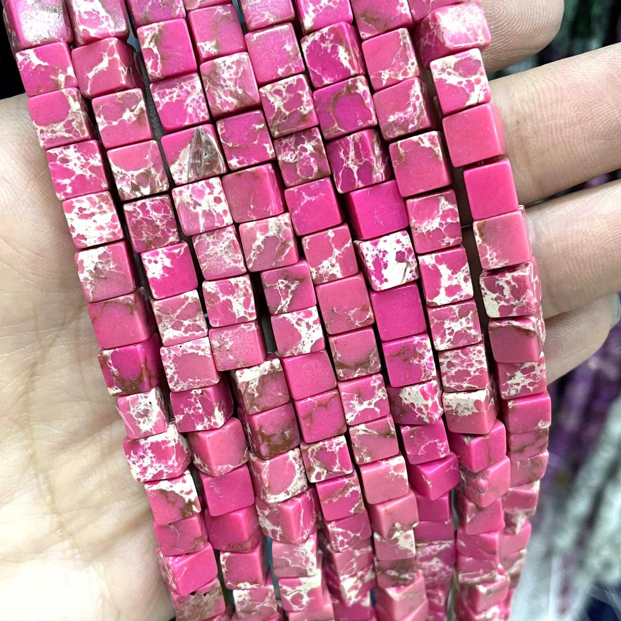 Натуральные бусины нефрит агат амазонит SYSRXLR Розовый, 8mm About 30PCS, Rose red Emperor