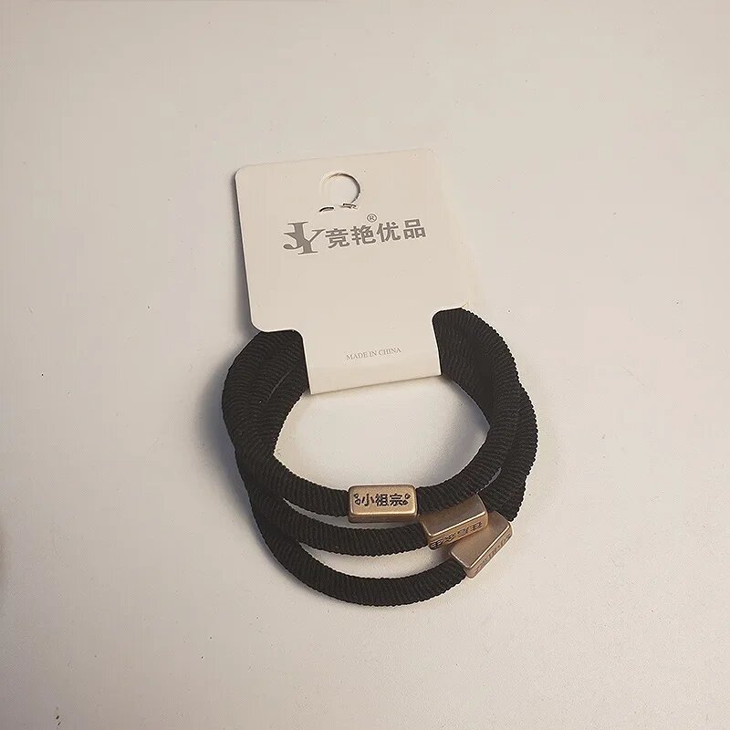 Черные резинки для волос в корейском стиле, Color: 1-black