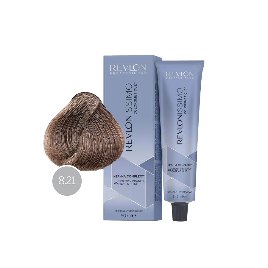 Revlon Professional Revlon Revlonissimo Colorsmetique 8.21 - Перманентная краска для волос светлый блонд перламутрово-пепельный 60 мл