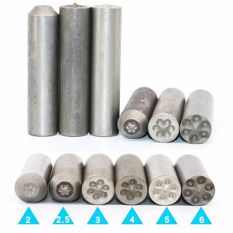 Полутрубчатый дырокол для цветения заклепок SKD11 2/3/4/5/6 мм 4mm