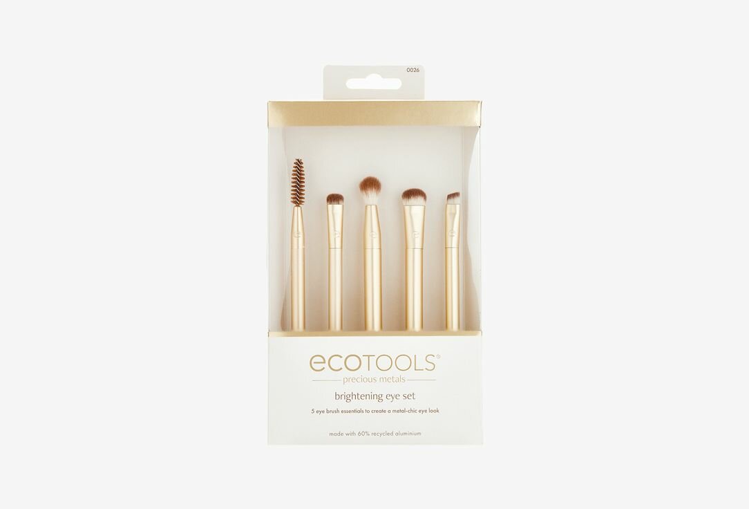 Набор кистей для макияжа глаз ECOTOOLS Precious Metals Brightening Eye Set