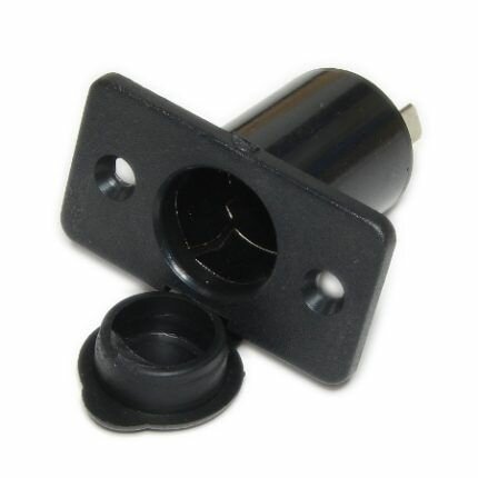 Гнездо прикуривателя (пластик/с крышкой/с креплением)