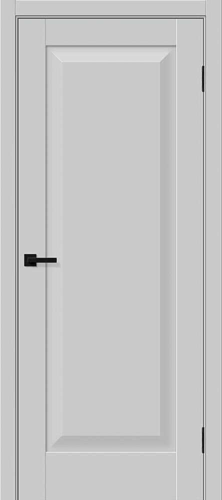 Межкомнатная Дверь с Экошпоном Bravo Прима-20 Grey Silk 600x2000 (Полотно+Коробка+5 Наличников) / Браво.