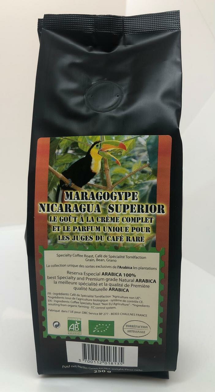 Кофе в зернах "Марагоджип Никарагуа" 250 гр.