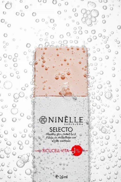 Ninelle Тональный крем-флюид с эффектом здорового сияния SELECTO, тон 244 розово-бежевый