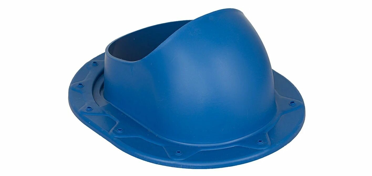 Проходной элемент "Мастер Флеш" для фальцевой кровли синий