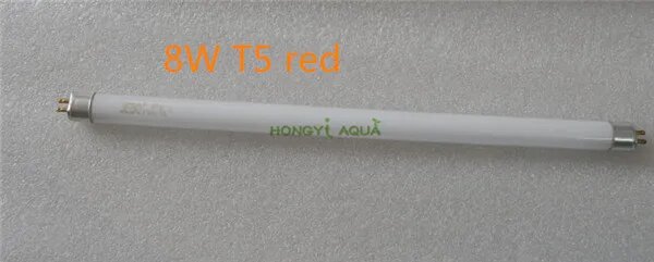 Лампа аквариумная JEBO T5/8 8/10/15 Вт Белый, 8W T5 red