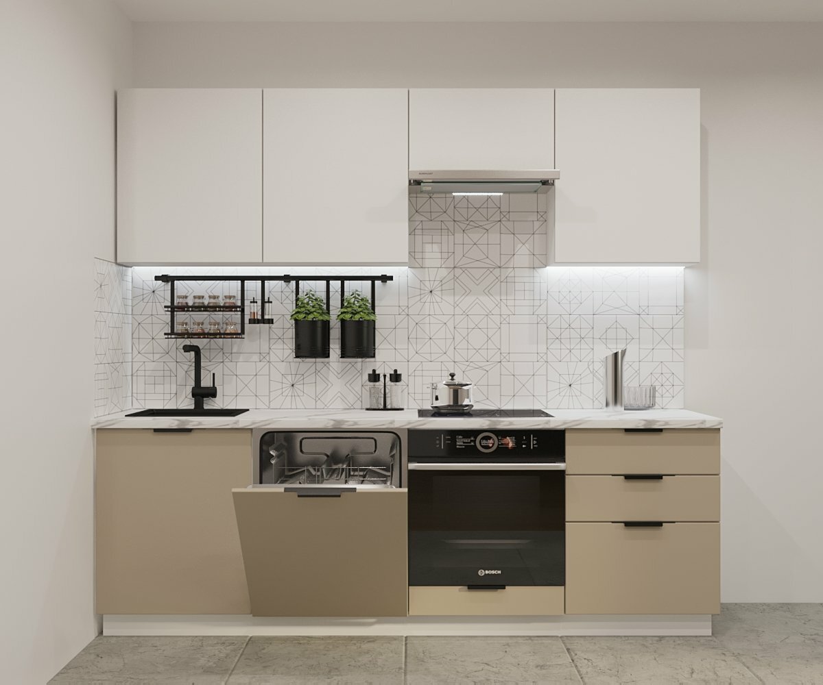 Кухонный гарнитур Фаска Тальк Пикрит 2400 мм