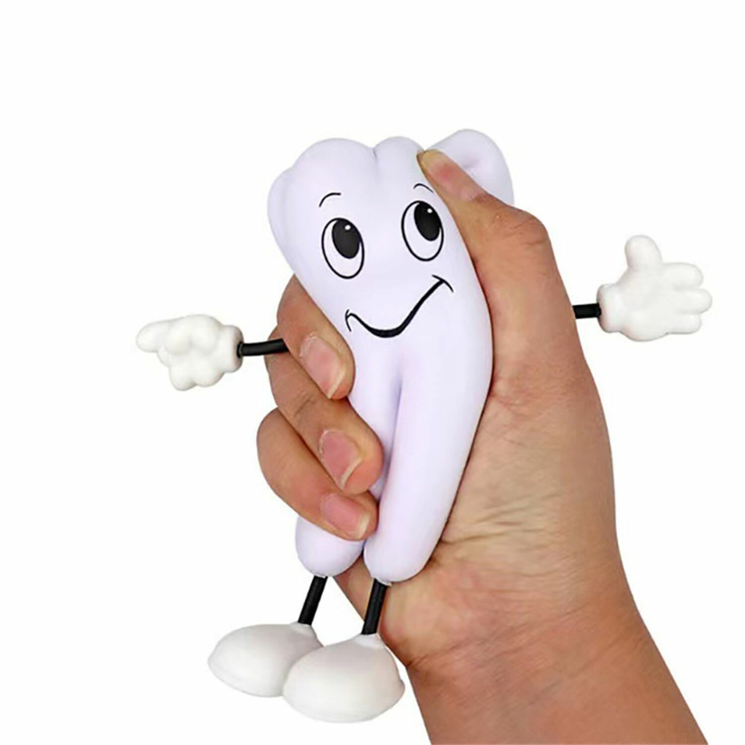 Креативная игрушка для снятия стресса в форме зуба с гибкими руками и ногами антистресс, украшение для стола, подарок