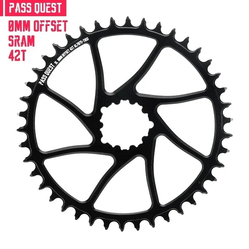Передняя звезда SRAM NX XX1 Eagle 30/32/34/36/38/40/42/44/46/48T черная Черный, Black 42T