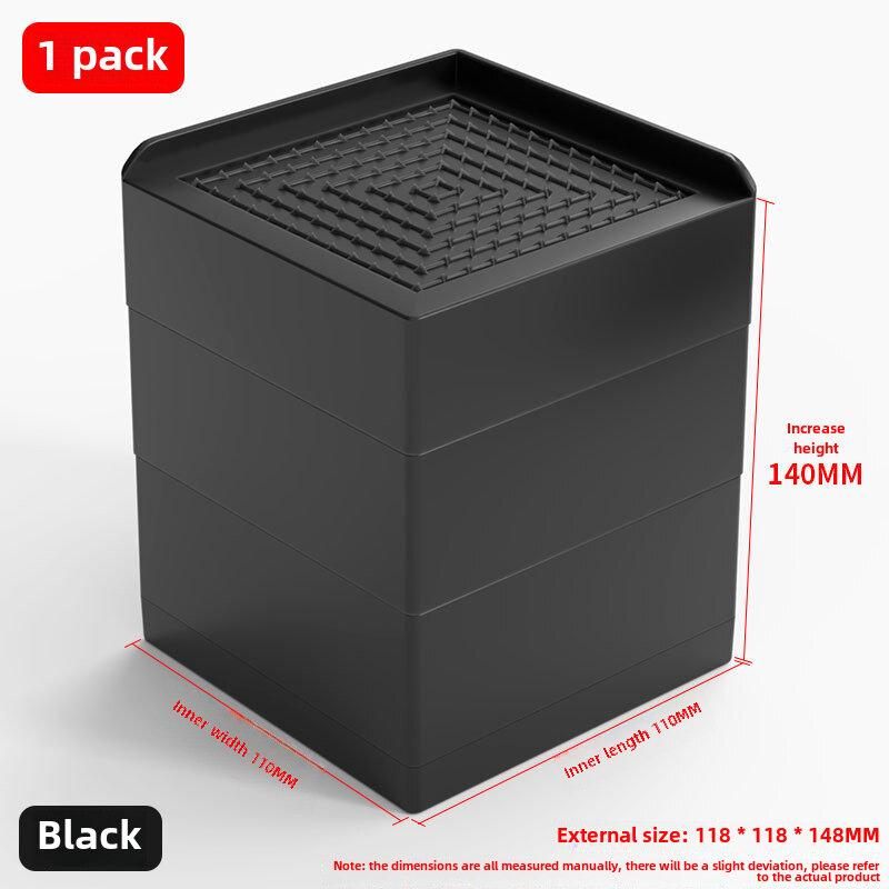 Кровать Amazon Black Furniture, с нескользящей накладкой, высота 14 см