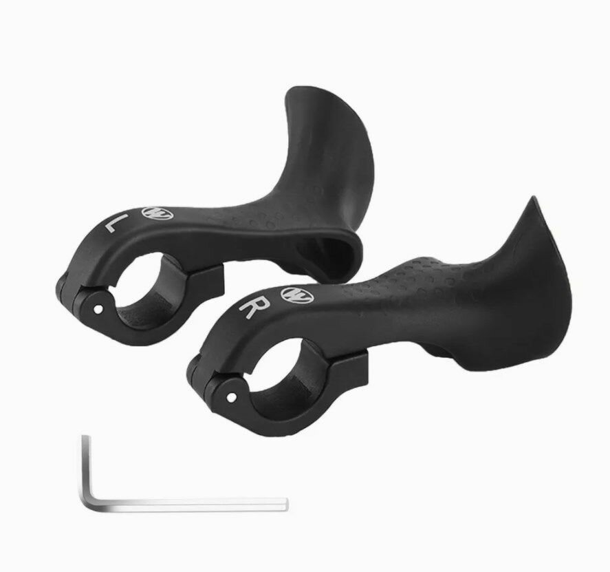 Конец руля велосипеда, Черный, 1 пара