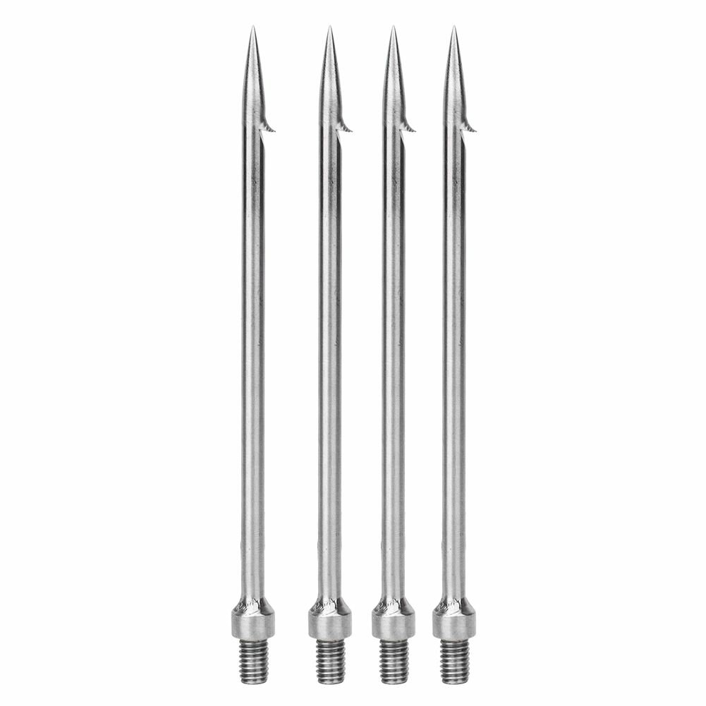 4 шт. гарпуна из нержавеющей стали с одним зубцом, крючок-гафф, бородка для рыбалки на открытом воздухе, прочные и острые