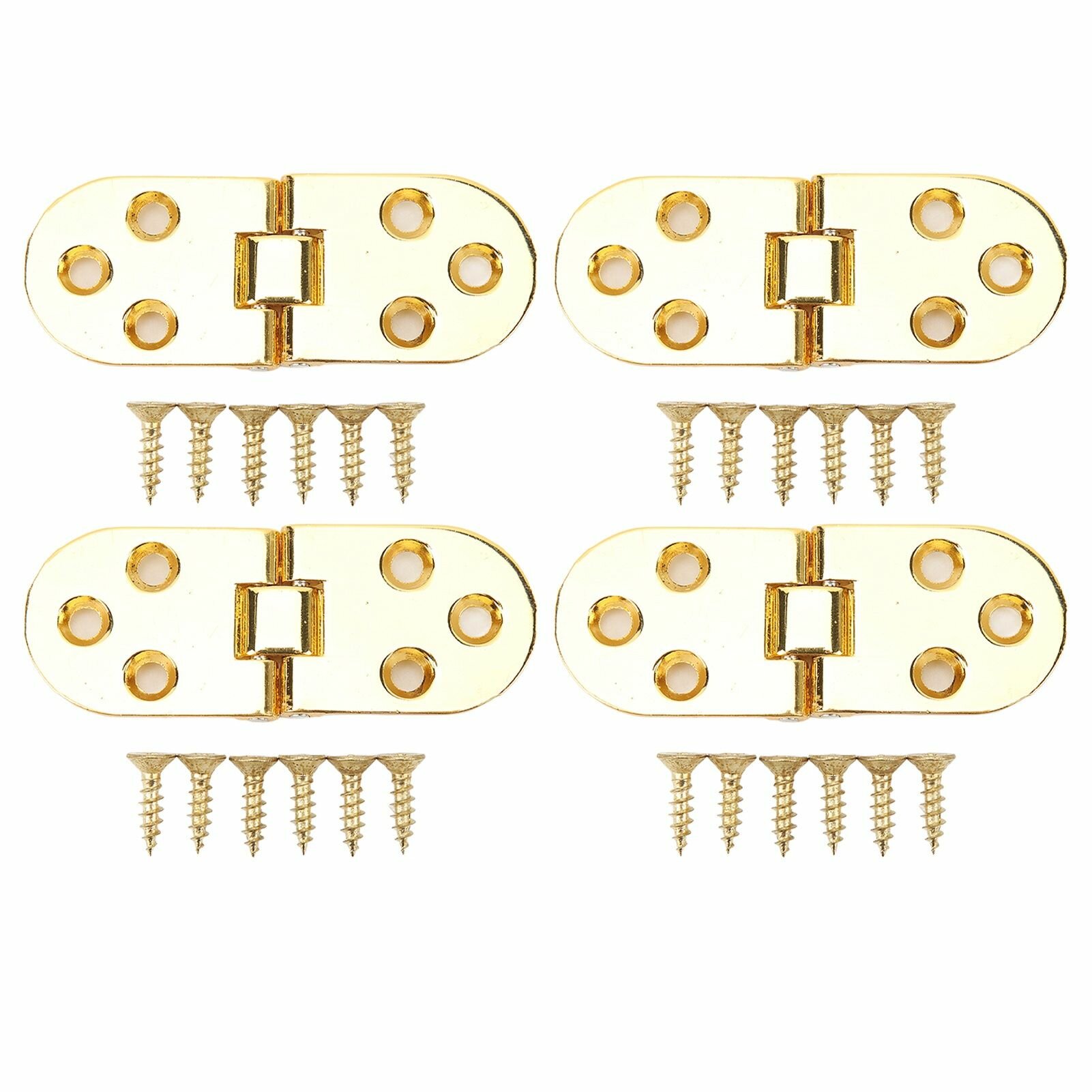 4 компл. Откидные петли на 180 , яркое золото