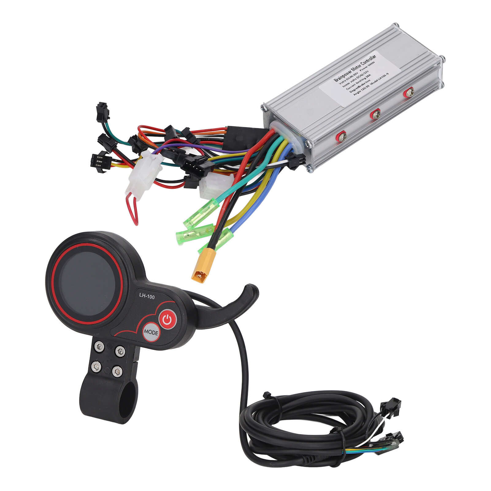 Контроллер электрического скутера 48V 60V с цветным ЖК-дисплеем LH100 для моторов 500W, удобная панель управления
